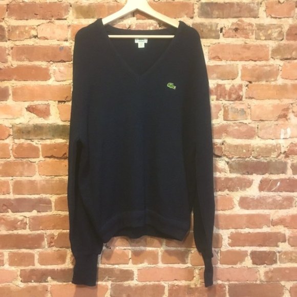 Lacoste | Sweaters | Vintage Izod Lacoste Vneck Sweater Xl | Poshmark